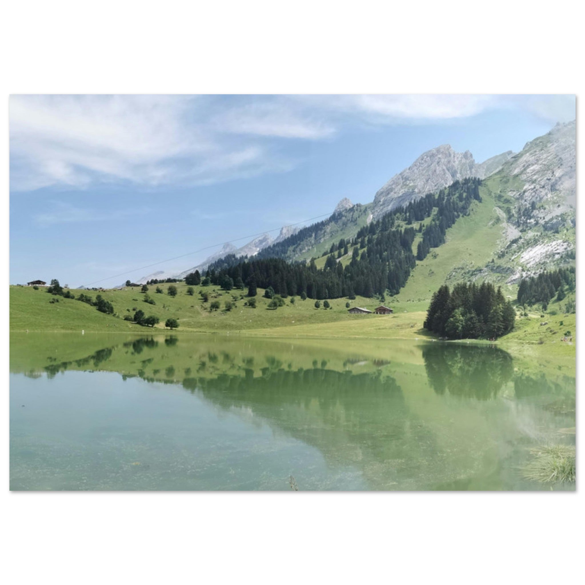 Photographic painting – Lac des Confins, La Clusaz (summer) – Tableaux ...