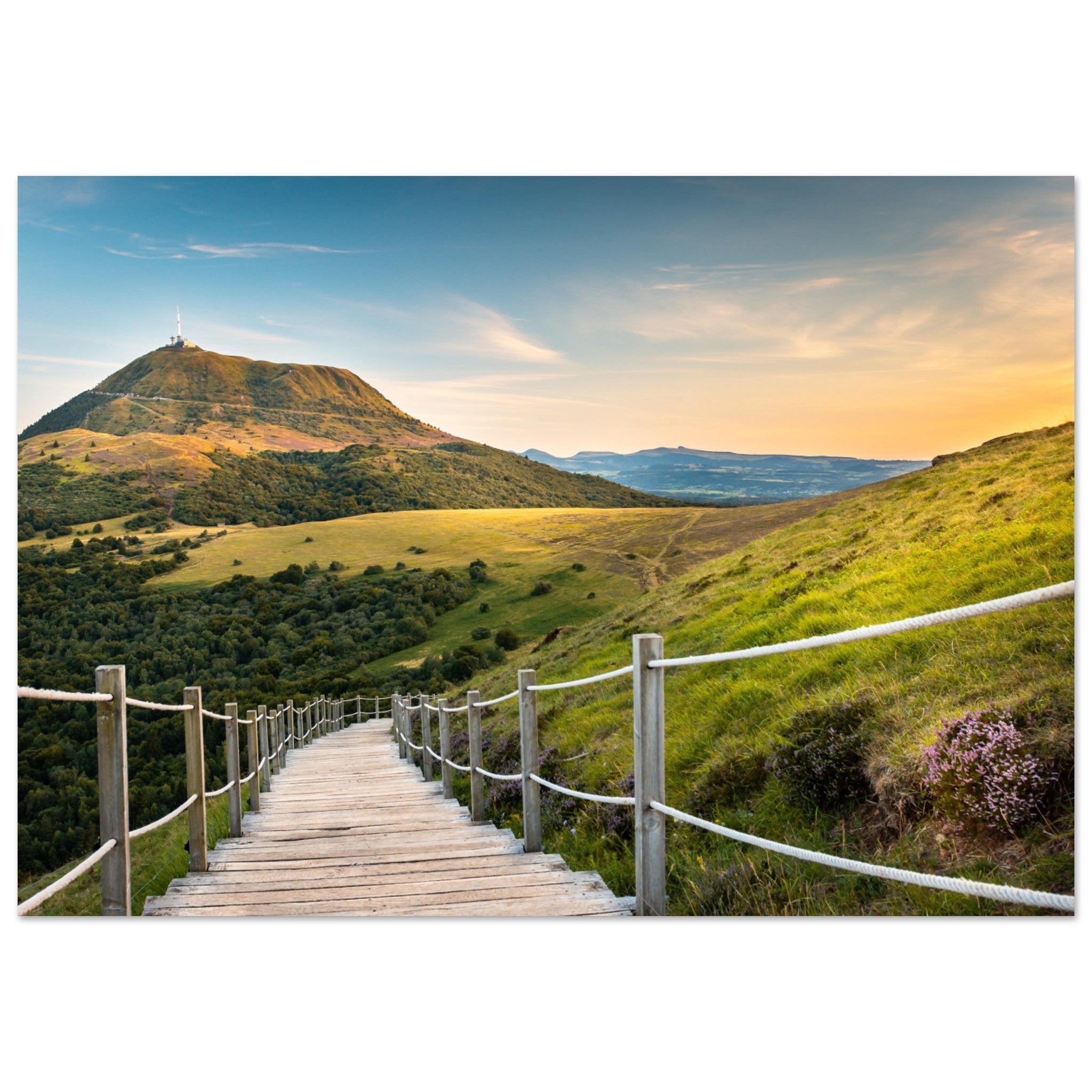 Photographic painting – Puy de Dôme (Chaîne des Puys, Auvergne ...