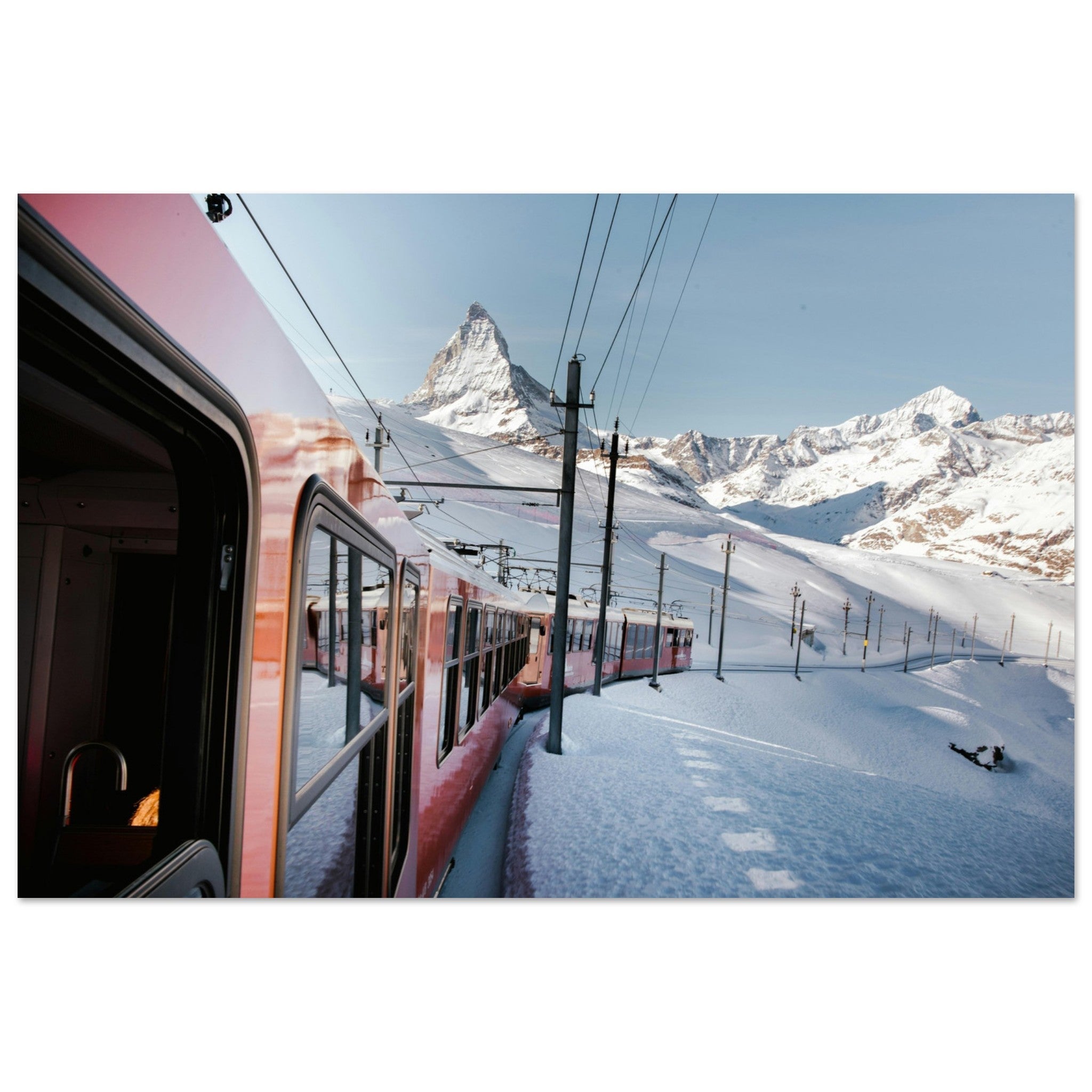 Photographic print – Zermatt & Matterhorn train (on-board view ...